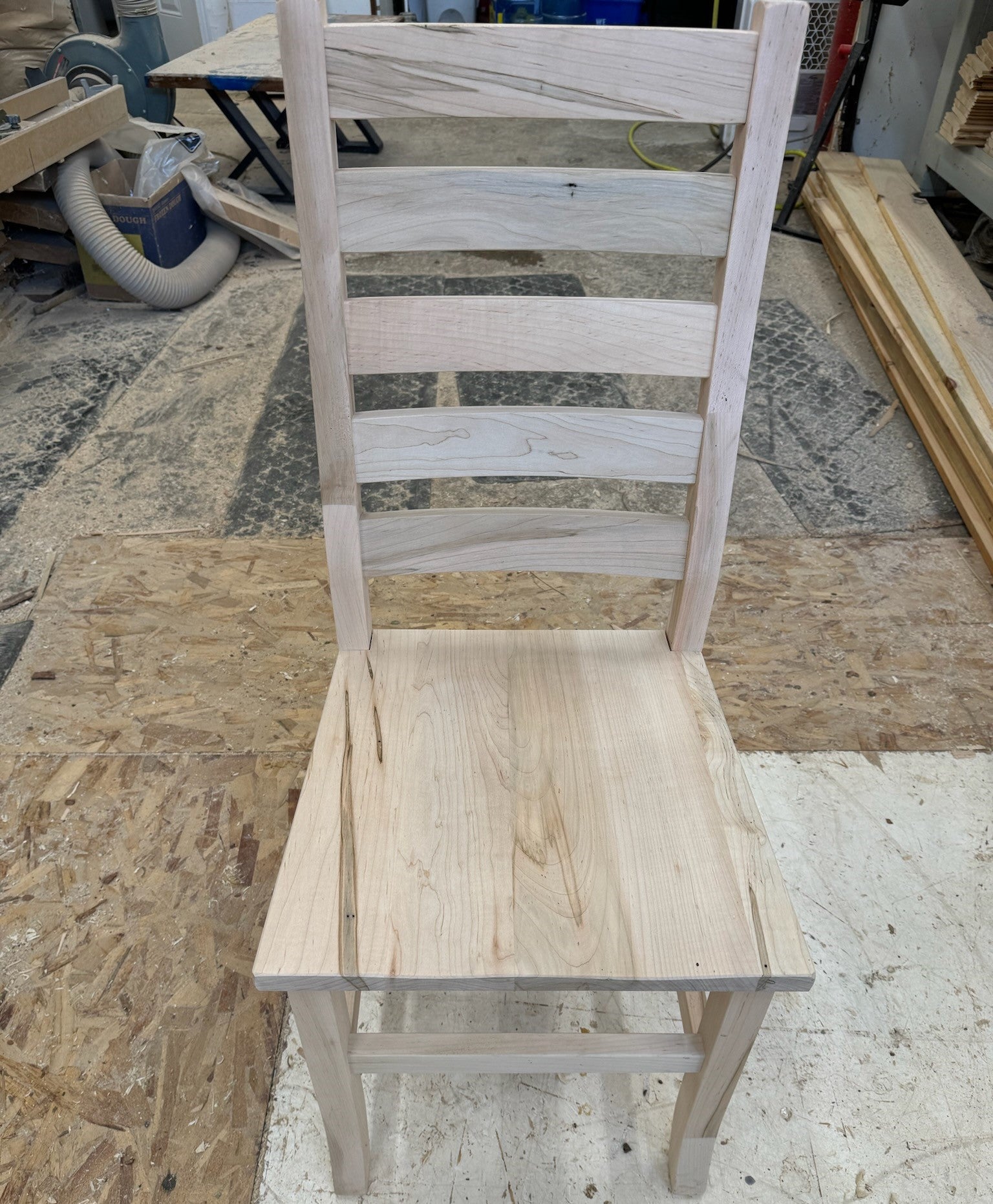 Full Ladder Back Style Chair | CJW Custom Woodworking